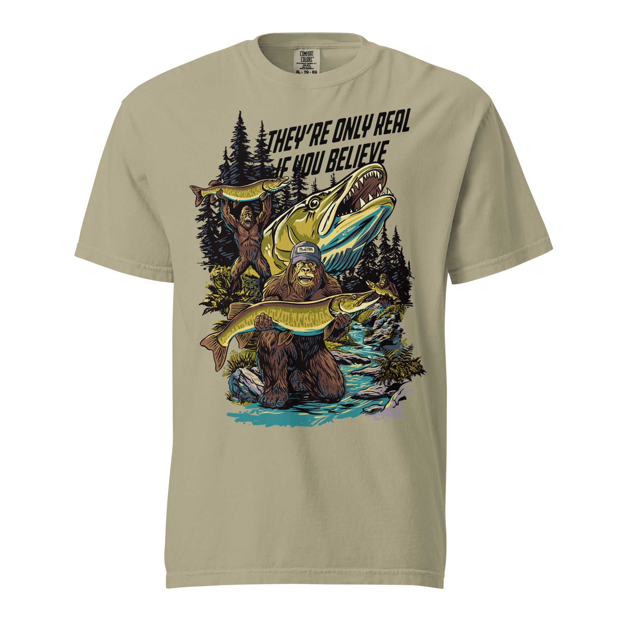 Musky Fool® Bigfoot Collage Front T-Shirt